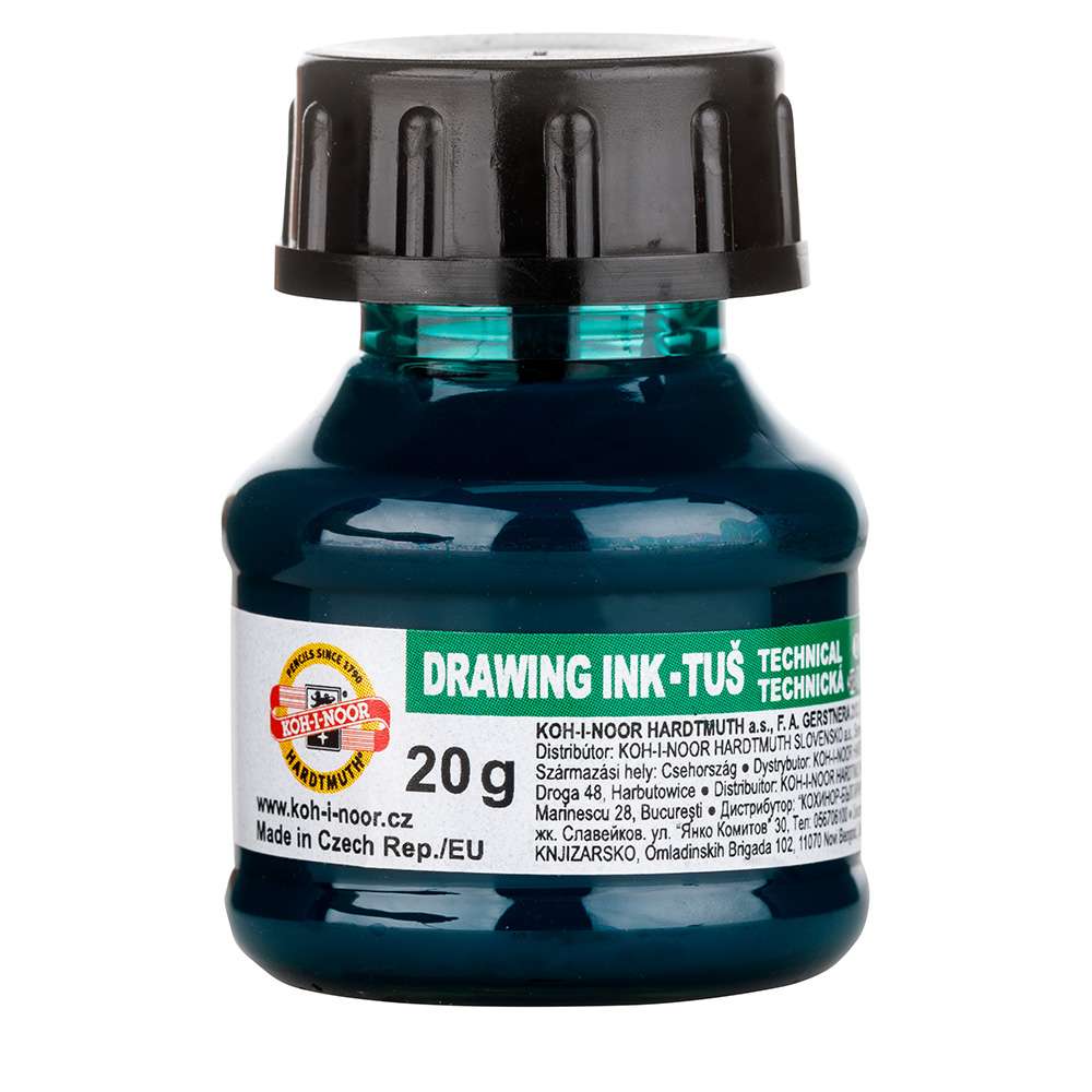 DRAWING INKS KOH-I-NOOR 20ML 802 VERDE – Companhia do Papel